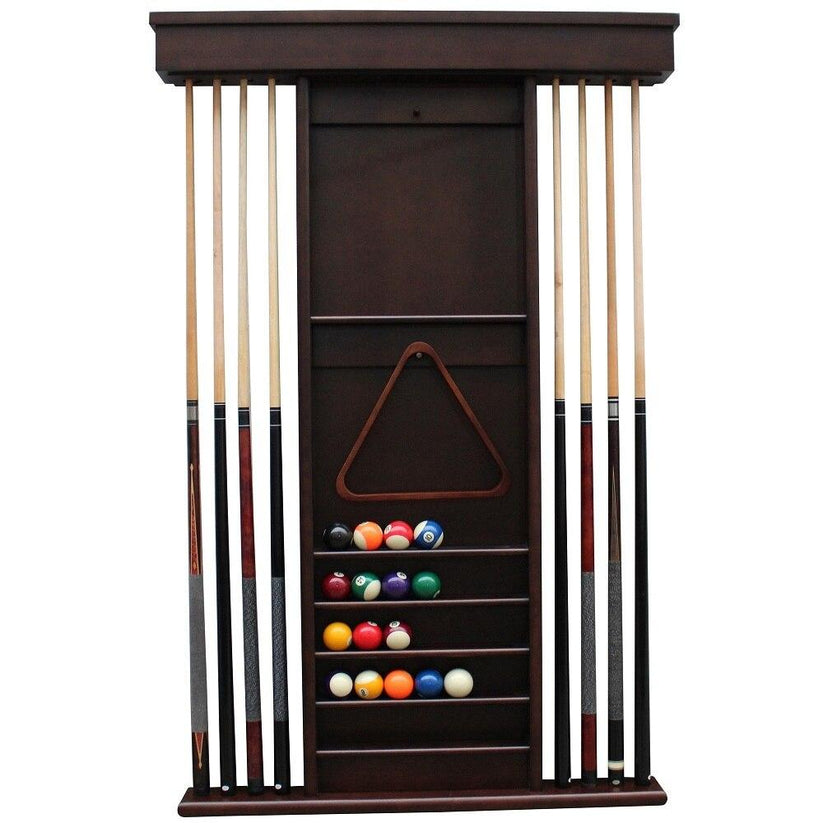 Buy Playcraft Hardwood Billiard Wall Rack with Free Shipping – Gaming Blaze